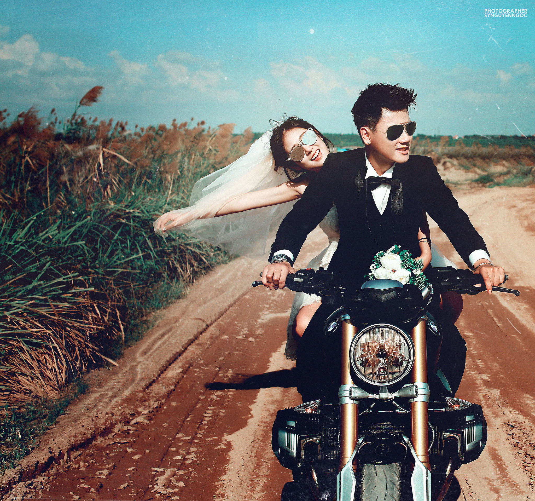 Ảnh cưới siêu cá tính của cặp đôi ai cũng thích Trang Lou - Tùng Sơn