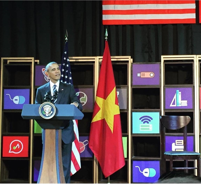Tổng thống Obama đã đến Sài Gòn