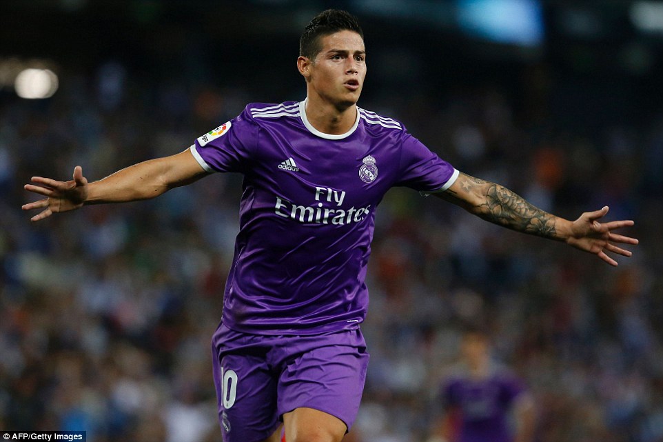 James Rodriguez tỏa sáng, Real Madrid đòi lại ngôi đầu từ tay Barca
