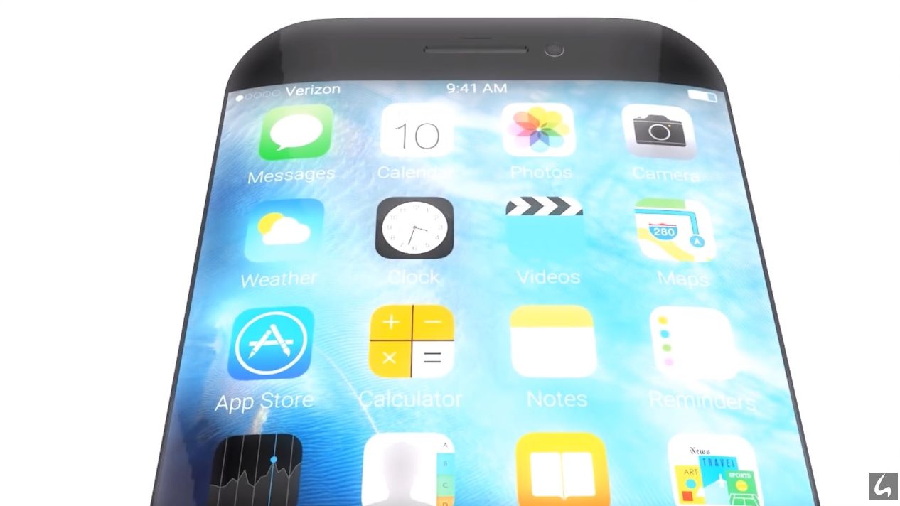 Cận cảnh ý tưởng iPhone 7 Edge với màn hình cong 2 cạnh
