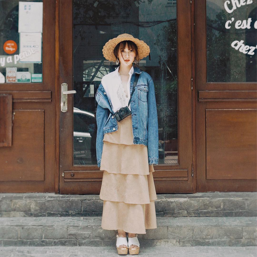 Săm soi ảnh OOTD của hot girl châu Á để nằm lòng 6 xu hướng "đinh" thu này
