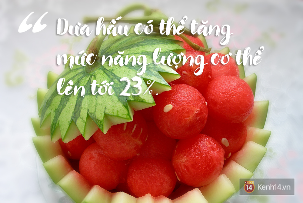 Muốn đẹp dáng, đẹp da và luôn mạnh khoẻ thì đừng bỏ qua dưa hấu