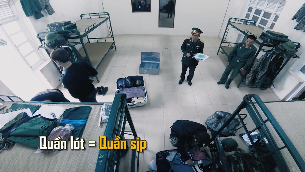 Quốc Thiên mừng vì "được mặc sịp", đau khổ vì phải "cạo đầu"