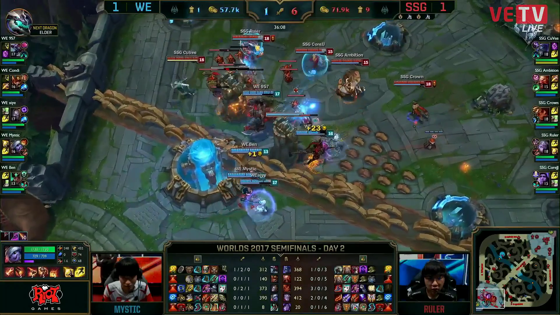 Ngược dòng trước WE, SSG tái hiện trận chung kết nội bộ Hàn Quốc tại CKTG Liên Minh Huyền Thoại 2017