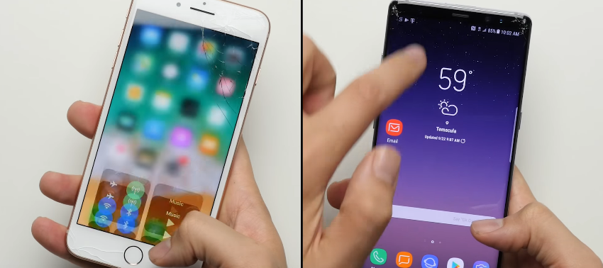 iPhone 8 Plus và Galaxy Note8 đọ sức trong thử nghiệm thả rơi, kết quả cuối cùng sẽ khiến bạn ...