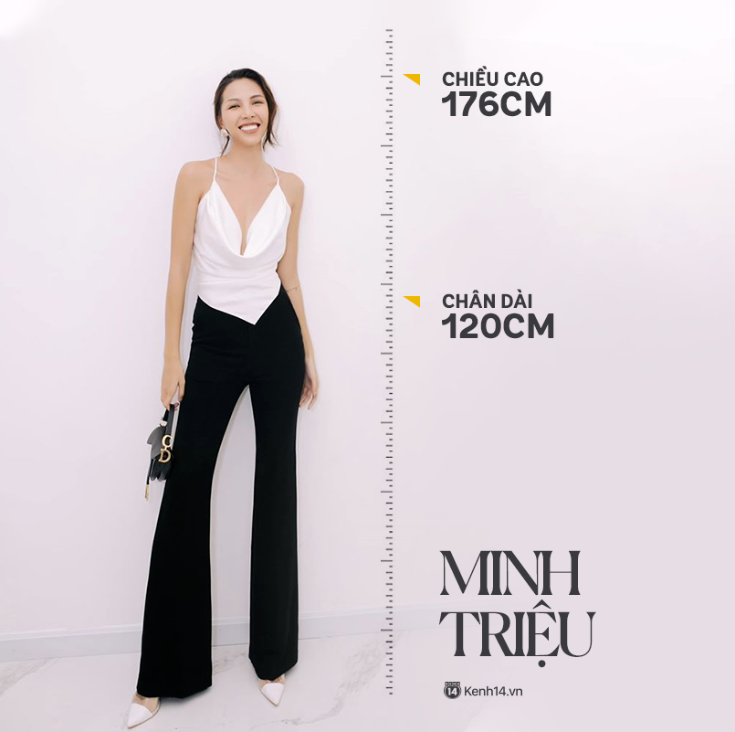 Mai Phương Thúy 1m8 chân 1m18, Lương Thùy Linh 1m78 chân dài tận 1m22 ...