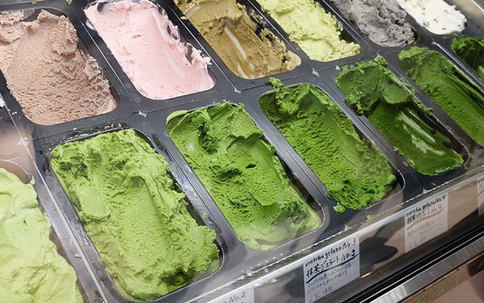 KEM MATCHA, tin tức Mới nhất Tiệm kem ở Nhật Bản thách thức thực khách ...