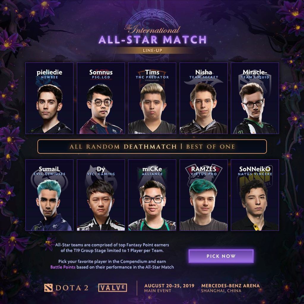 TI9 All Stars - Sự kết hợp thú vị giữa những tay chơi mới và các gương ...