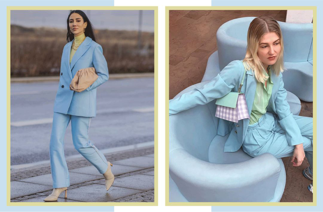 Top 3 combo ghi điểm sang xịn với trang phục màu xanh baby