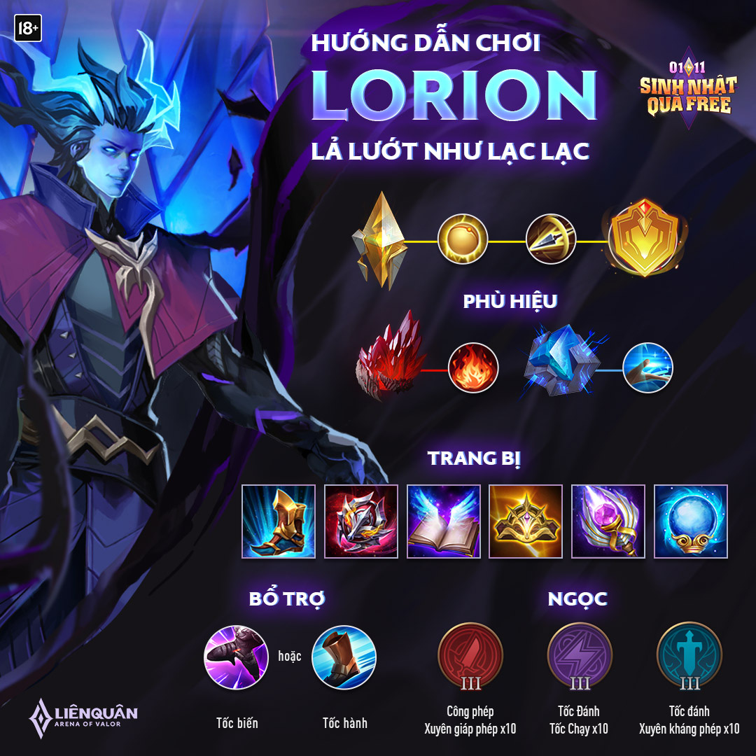 Liên Quân Mobile: Hướng dẫn chơi Lorion cực "bá đạo", tướng FREE mới ...
