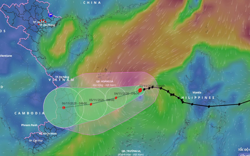 Cơn bão số 11 mới nhất 24h hôm nay