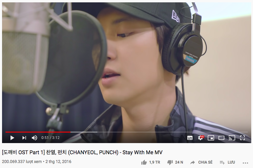 Bản nhạc phim "Golbin" do Chanyeol và Punch thể hiện chính thức cán mốc ...