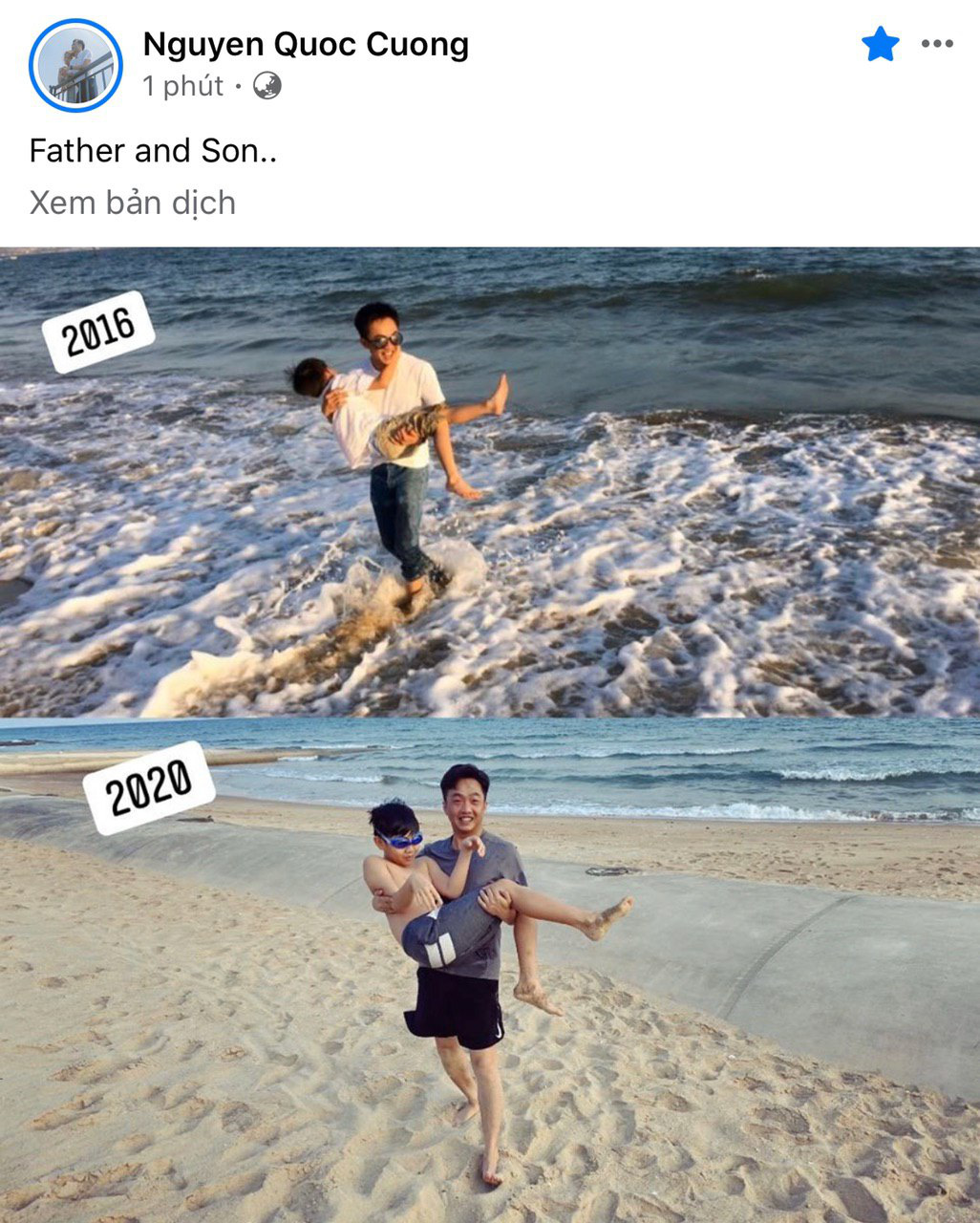 Khoảnh khắc Subeo nằm trọn trong vòng tay Cường Đô La sau 4 năm: "Lớn ...