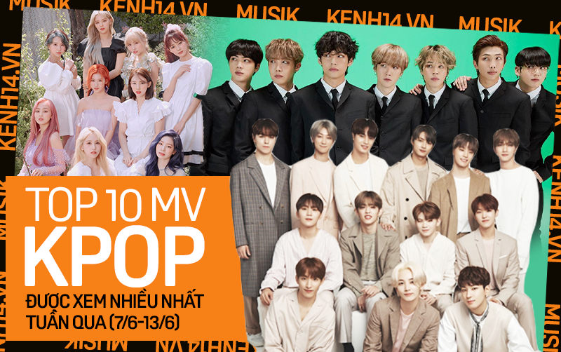 10 MV Kpop được xem nhiều nhất tuần: BTS và SEVENTEEN ra MV mới nhưng ...