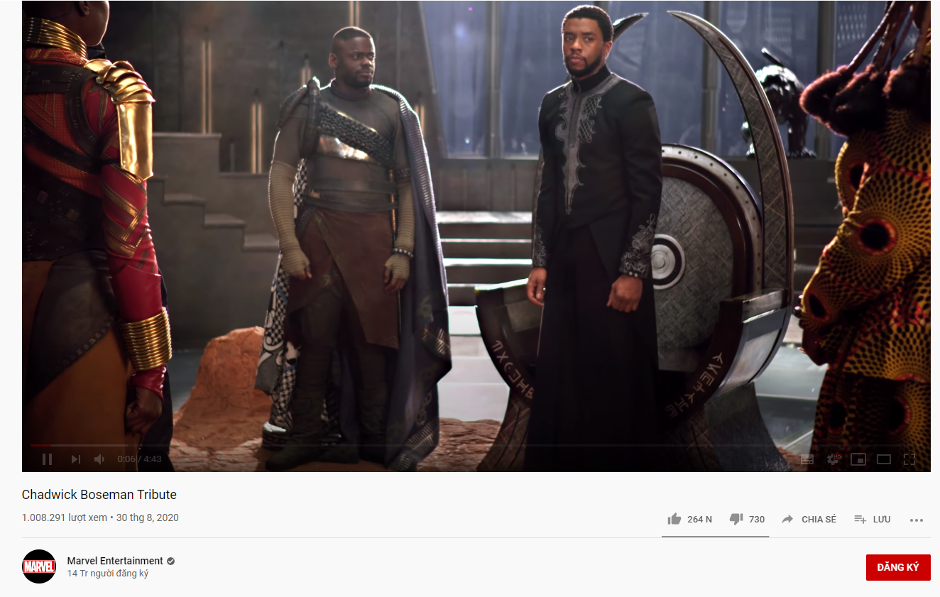 Đại gia đình Marvel tri ân "Báo Đen" Chadwick Boseman bằng clip cảm động
