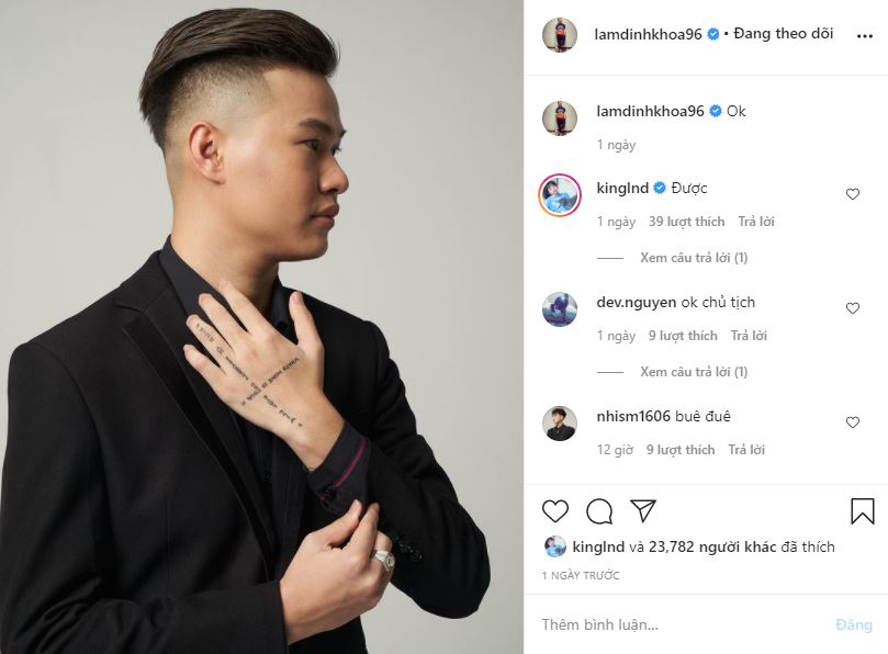 Rambo đăng ảnh mặc vest cực ngầu, cộng đồng nhắc khéo hotgirl Trân Mèo ...