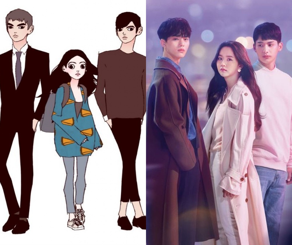 Tạo hình nhân vật loạt phim Hàn hot so với webtoon: Nevertheless ổn đấy ...