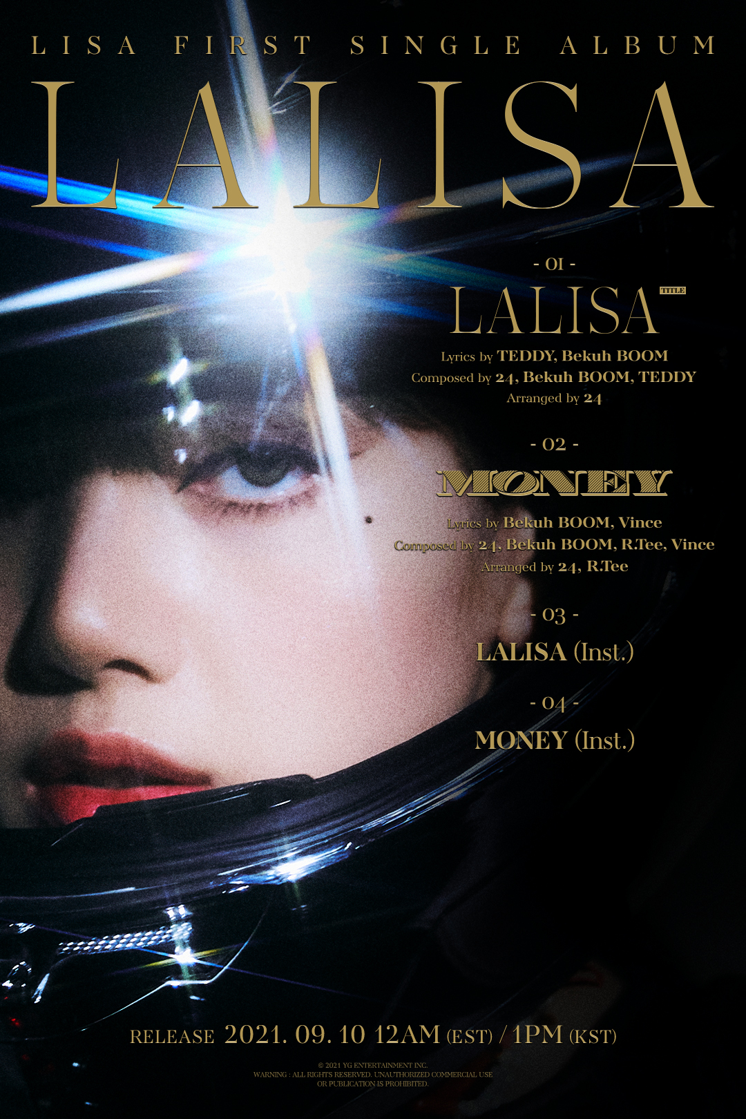 Lisa (BLACKPINK) tung tracklist của album debut solo
