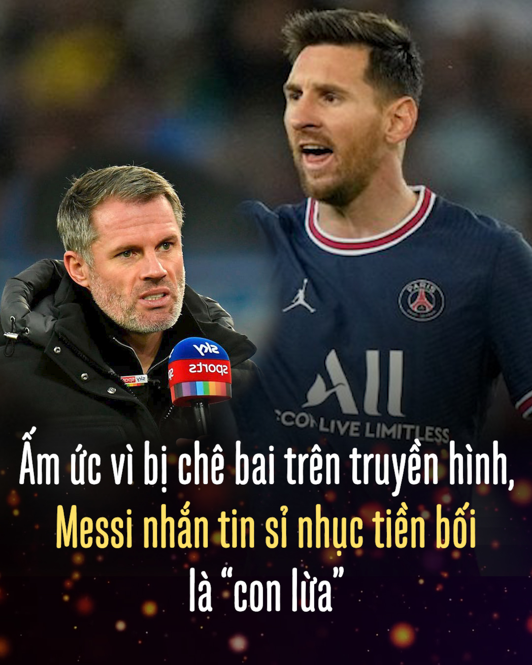 Ấm ức vì bị chê bai trên truyền hình, Messi nhắn tin sỉ nhục tiền bối ...