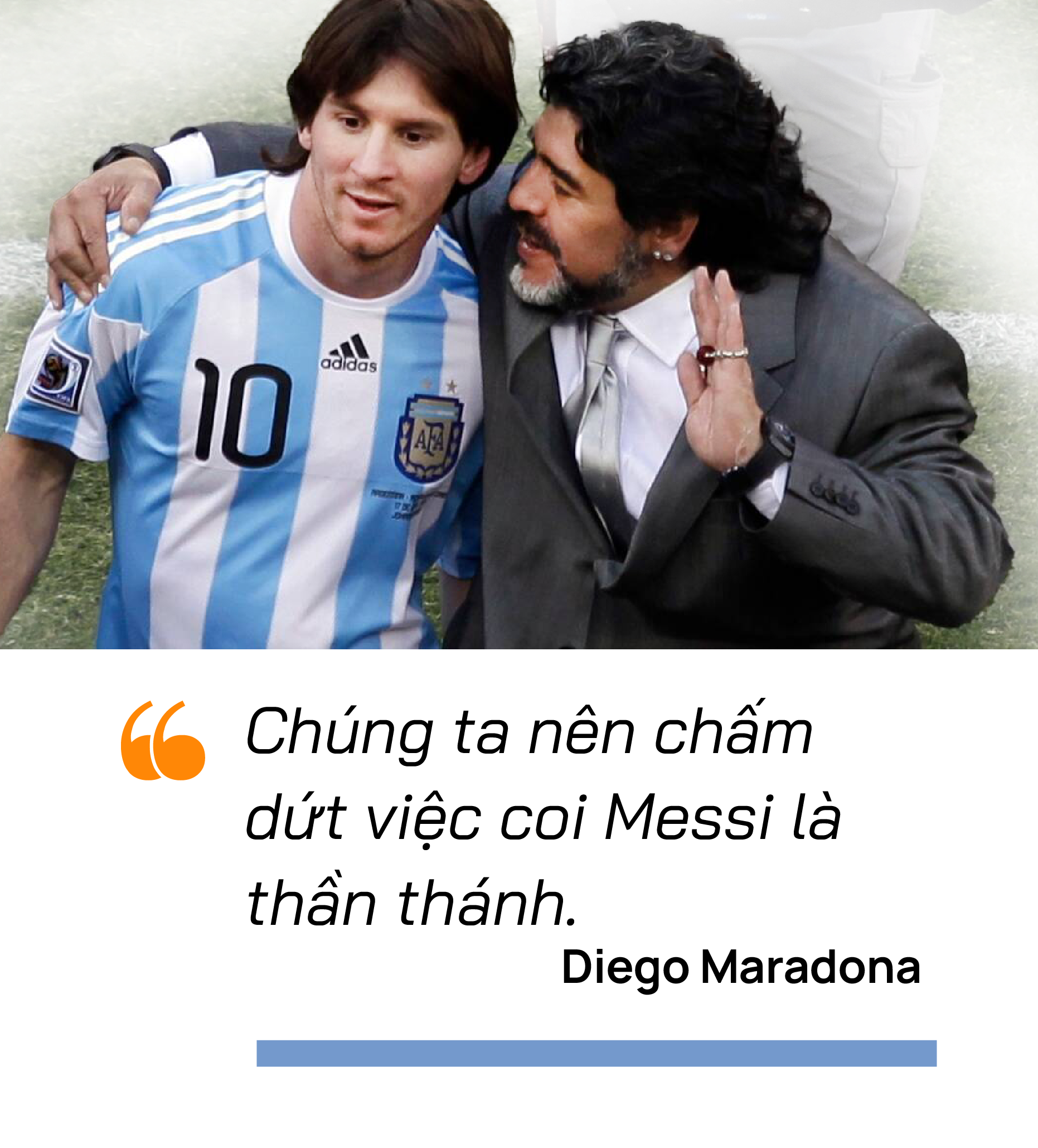 Lionel Messi, từ đứa con vô thừa nhận đến vị Thần tối cao