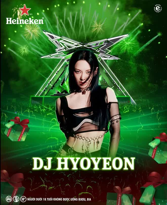 Giới trẻ kết nối bất ngờ cùng dàn sao hàng đầu tại Heineken Countdown Party 2023: DJ Hyoyeon ...