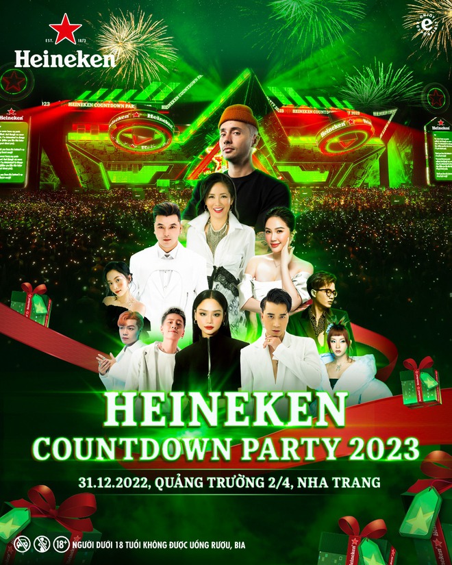 Quầy bar xanh, âm nhạc xịn và ngàn quà tặng "đỉnh chóp" tại Countdown Party 2023 của Heineken ...
