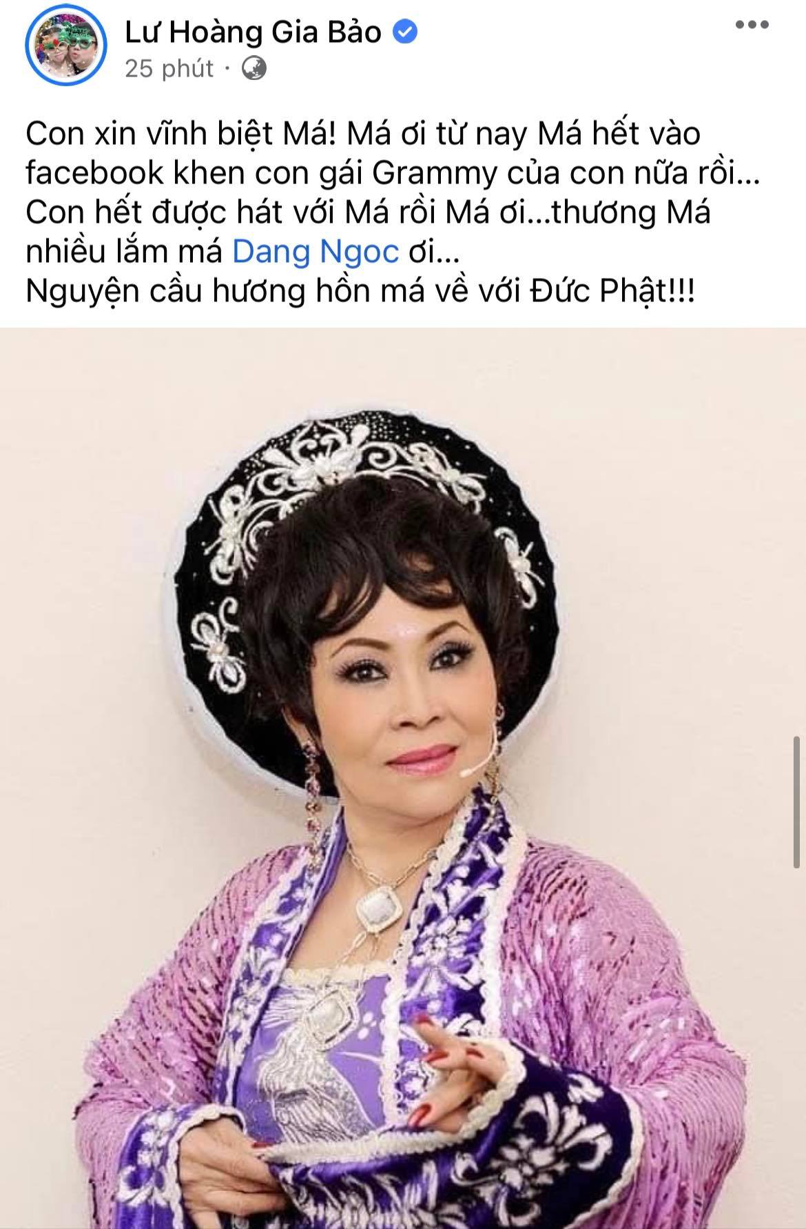 NS cải lương Ngọc Đáng qua đời ở Mỹ