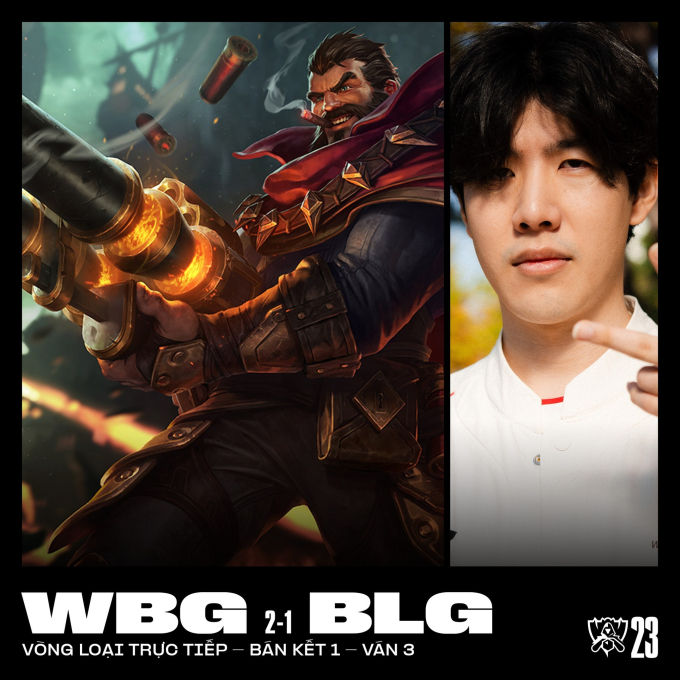 "TopGod" TheShy tỏa sáng giúp WBG đánh bại BLG, Á quân CKTG 2023 đã lộ diện?