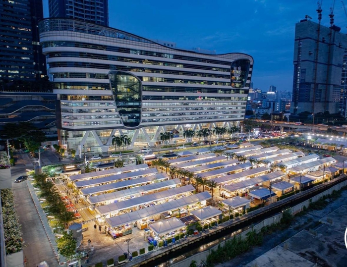 Khung cảnh hiện trường vụ hỏa hoạn kinh hoàng tại Chợ đêm Jodd Fairs (Thái Lan)