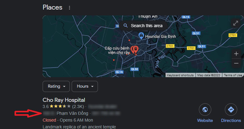 Bức xúc vì tìm kiếm Bệnh viện Chợ Rẫy trên Google nhưng kết quả hiện ra ...