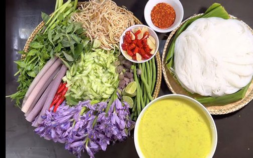 BAN CHOK, tin tức Mới nhất Nom Banh Chok - món bún độc đáo của người ...