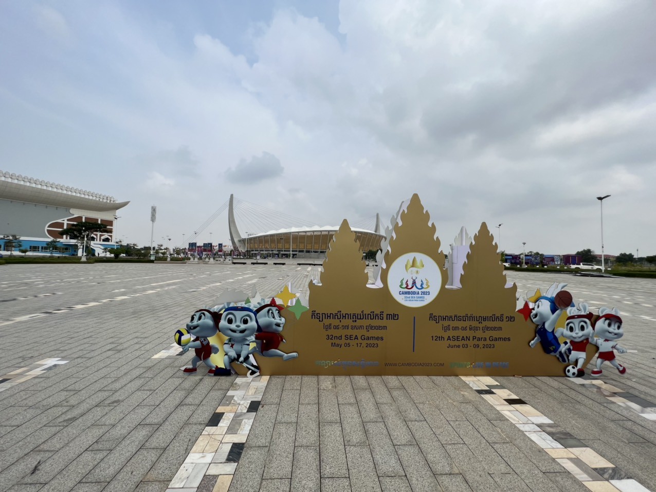 Cận cảnh chiếc "thuyền buồm" 168 triệu USD cho SEA Games 32 của Campuchia