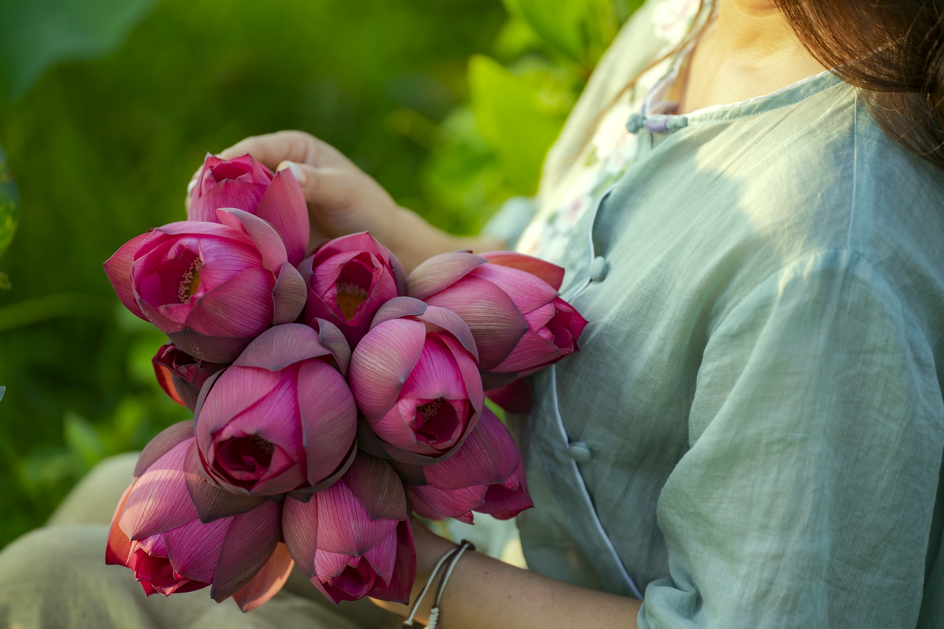 Vẻ đẹp bình yên mùa sen xứ Huế
