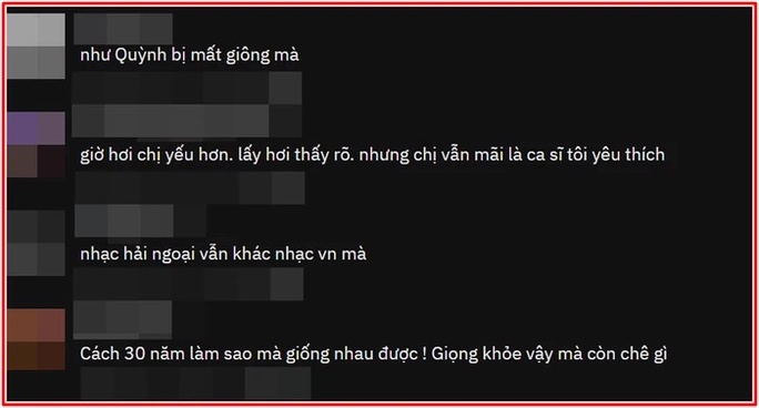 Hát lại hit cũ, Như Quỳnh bị chê