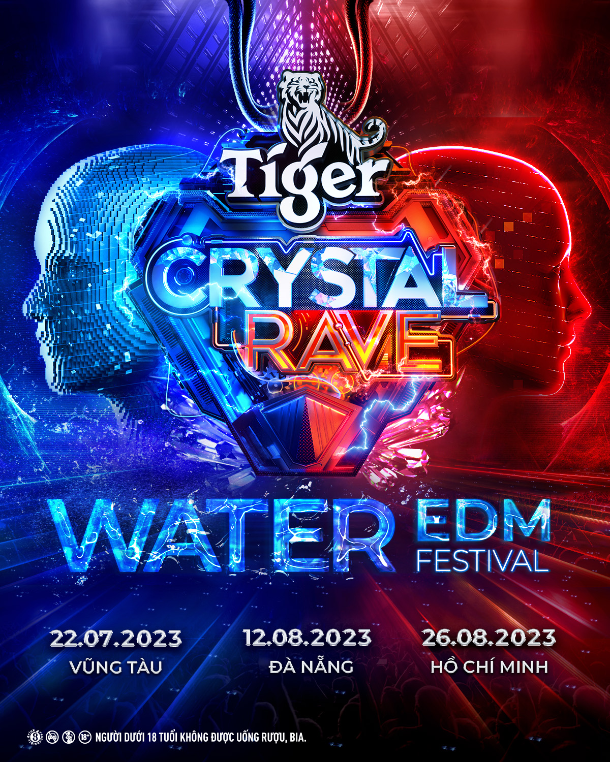 Tiger Crystal Rave 2.0, chuỗi Water EDM Festival quay trở lại