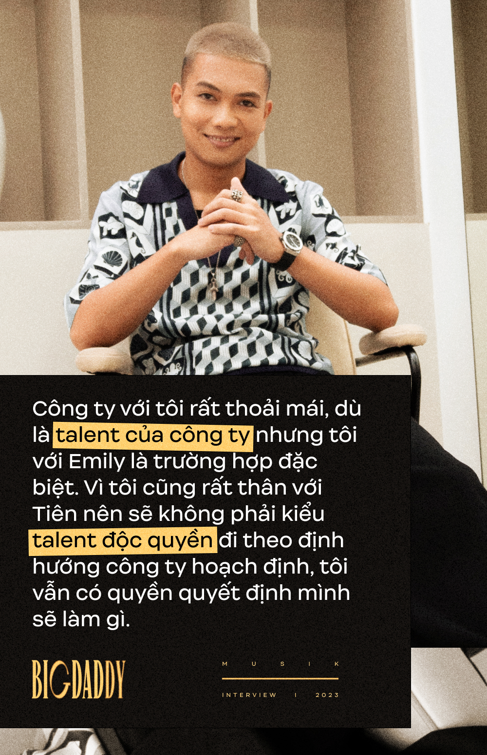 BigDaddy: Có nhiều rapper sau Rap Việt không hiểu họ đi đâu và làm gì