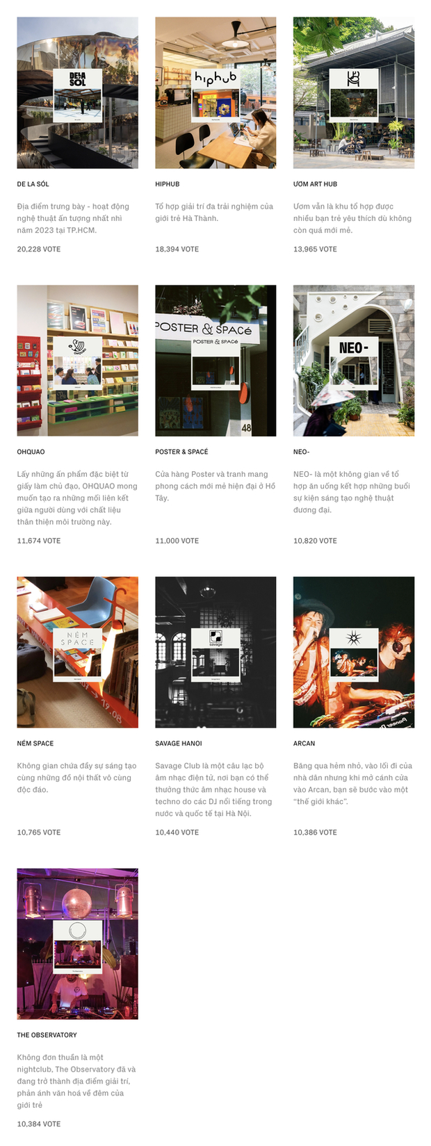 Cổng bình chọn WeChoice Awards 2023 đã chính thức đóng, kết quả bảng ...