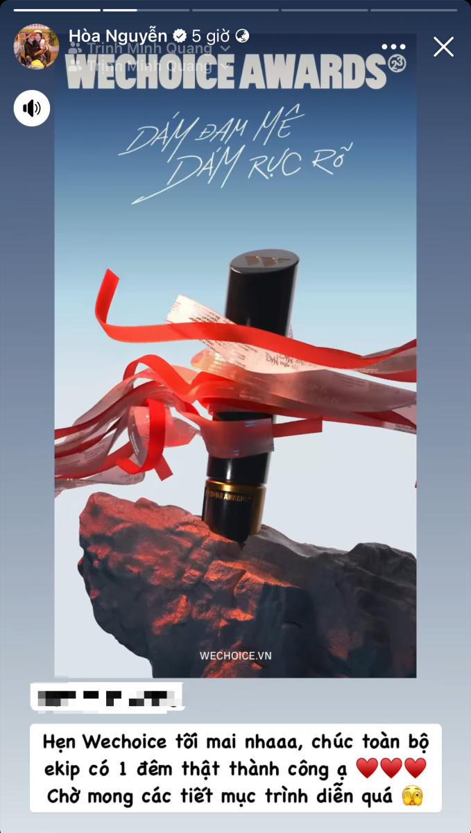 Cập nhật nóng trước thềm WeChoice Awards 2023: Trấn Thành - Khánh Vân ...