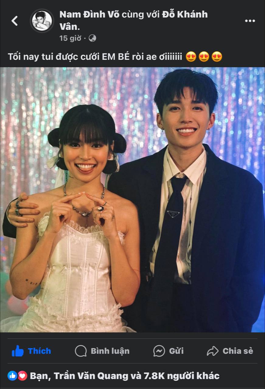 Cody Nam Võ và Khánh Vân tuyên bố cưới nhau gây sốt MXH?