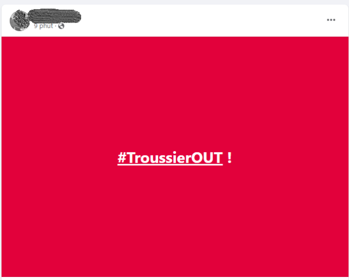Dân mạng đồng loạt để hashtag "Troussier out" sau trận đội tuyển Việt ...