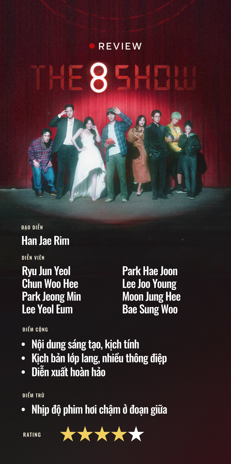 The 8 Show: Bom tấn sinh tồn “điên rồ” nhất 2024, bàn chuyện đạo lý ...