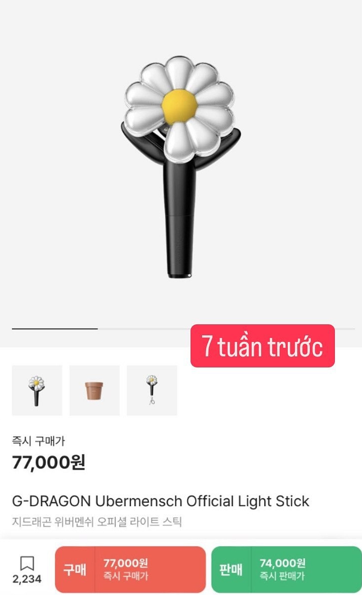 Lightstick G-Dragon phi mã hơn giá vàng, fan Việt điên cuồng MUA!