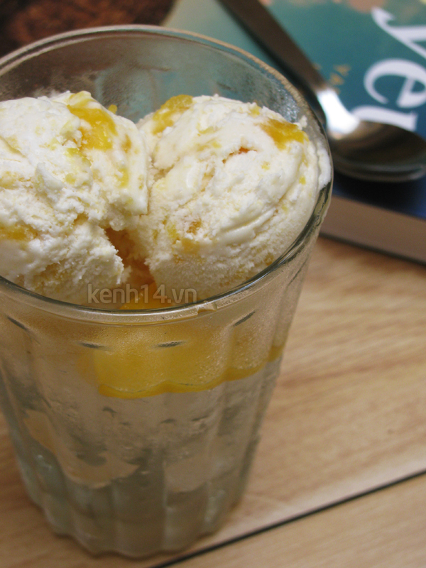 Công thức kem đào dễ làm dễ ăn