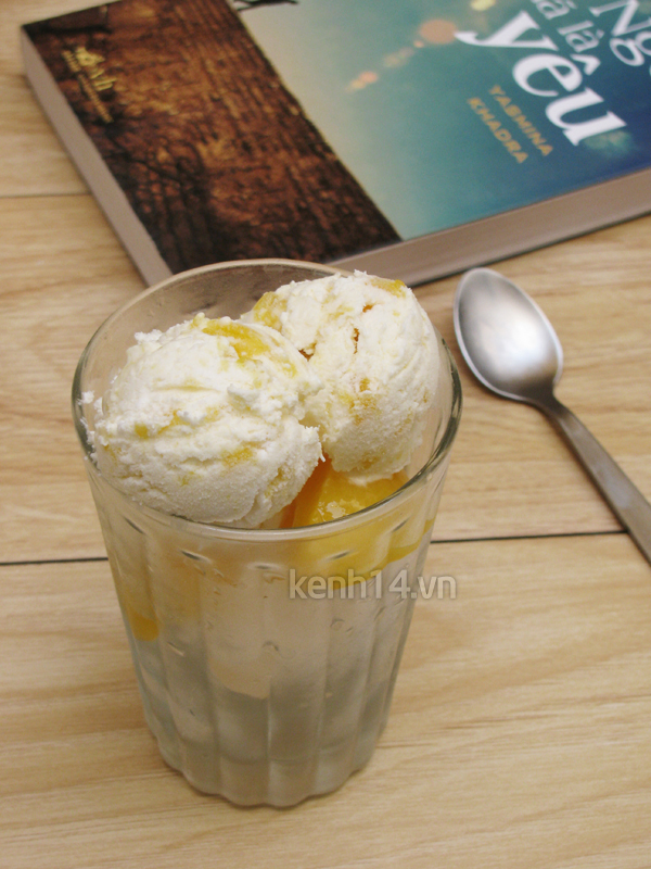 Công thức kem đào dễ làm dễ ăn