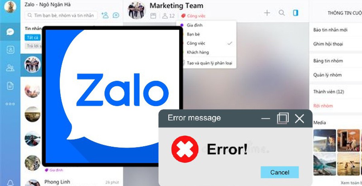 Zalo bị lỗi trong nhiều giờ liền, hàng loạt người dùng than phiền
