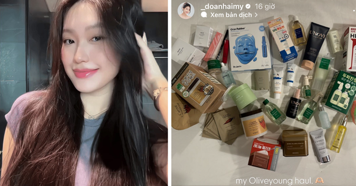 Doãn Hải My shopping 1 lần hơn 20 món dưỡng từ da tới tóc của Olive ...