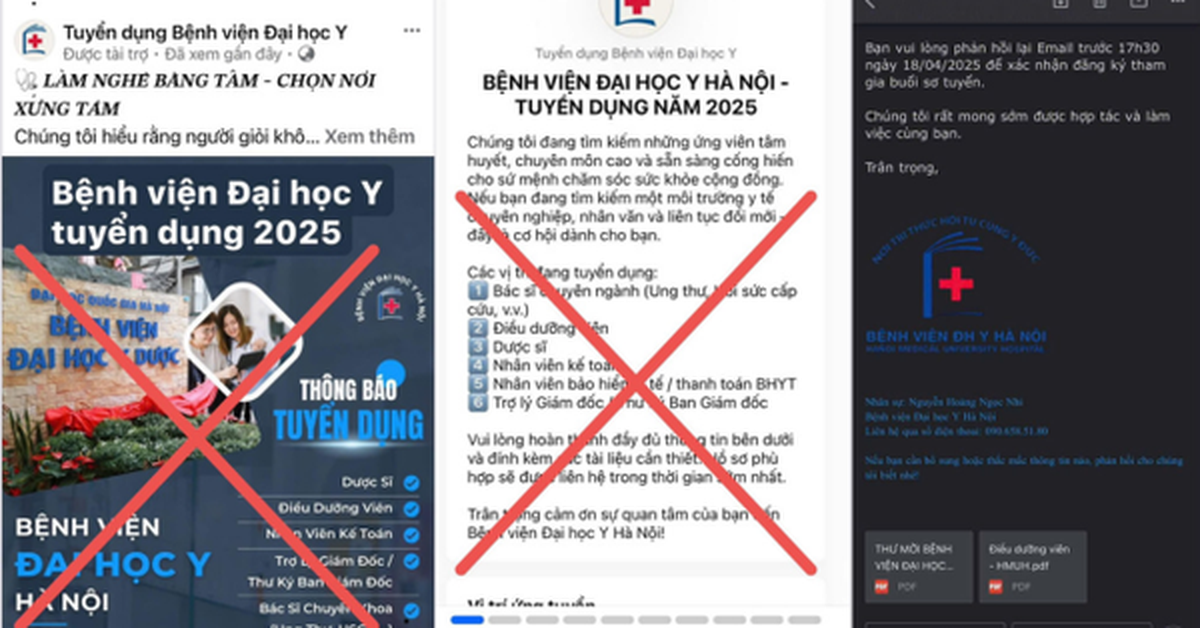 Giám đốc Bệnh viện ĐH Y Hà Nội cảnh báo chiêu trò lừa đảo “Tưởng ngây ...