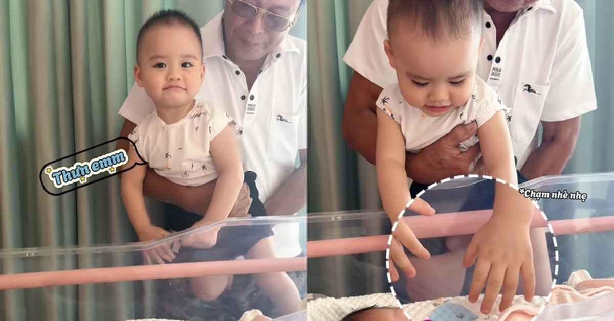 Cậu cả Leon nhà MC Ngô Mai Phương cứ gặp em gái Lipu là ngại ngùng ...
