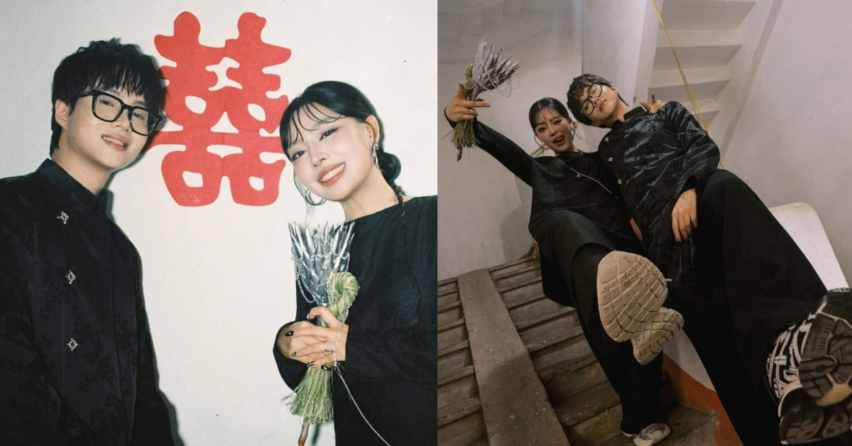 Rapper Low G tung trọn bộ ảnh đám hỏi độc lạ bên bạn gái quản lý