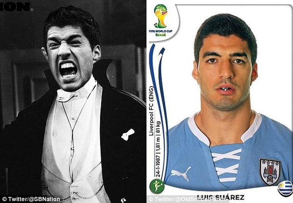 Loạt ảnh chế hài hước về vụ "cẩu xực" của Luis Suarez